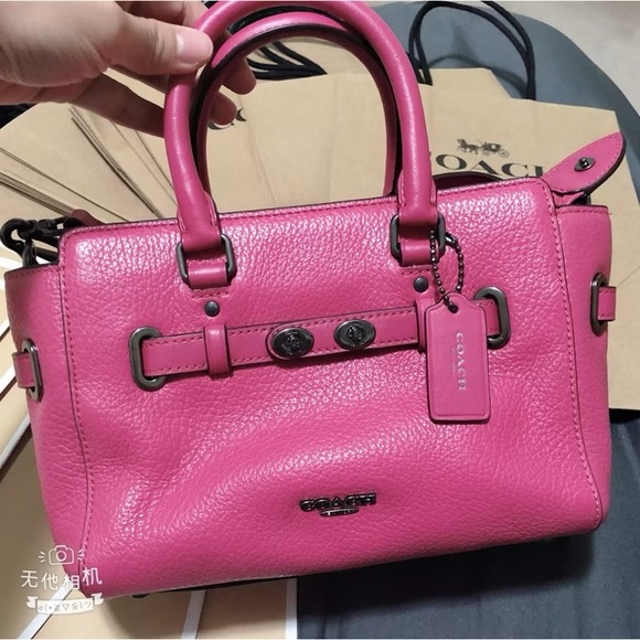 Coach | Bags | Coach F37635 Mini Blake Carryall Pebble Leather ...
